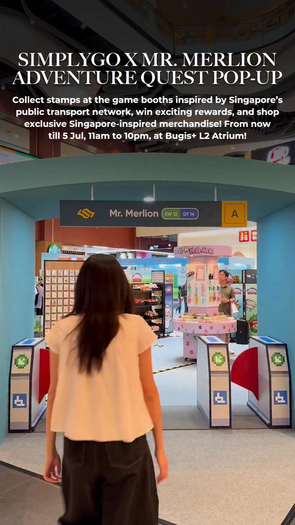 SimplyGo x Mr. Merlion Adventure Quest Pop-Up at Bugis+ | Bugis+ News